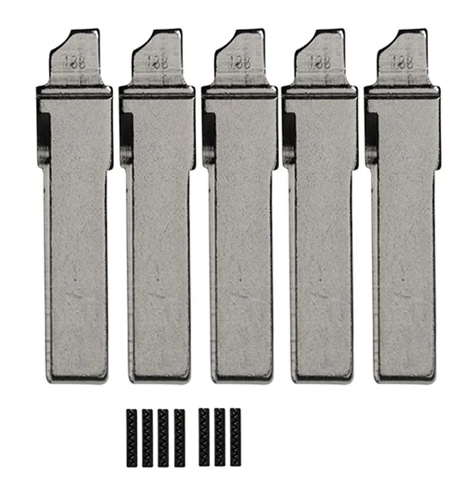 GTL - LL-5PK-HU66 - VW HU66 - Flip Key Blade w/Roll Pins for OEM Remot ...